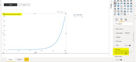 Power BI Toggle Button To Switch Between Linear And Log Scale Power Of Business Intelligence