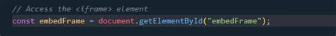 how to embed in javascript html and iframe