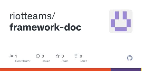 Github Riotteams Framework Doc