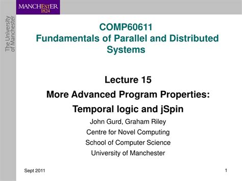 Ppt Comp60611 Fundamentals Of Parallel And Distributed Systems
