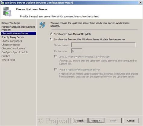 configuring wsus 3 0 sp2 on windows server prajwaldesai