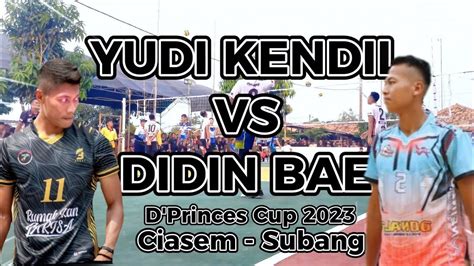 FULL MATCH TERSADIS YUDI KENDIL MEMBARA LAWAN DIDIN BAE VOLLY BALL