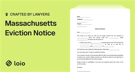 Massachusetts Eviction Notice Form Create And Download Pdf