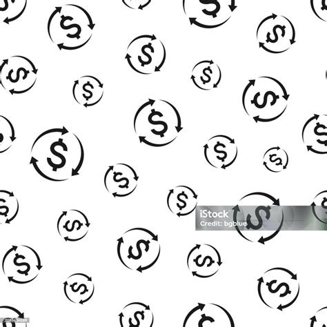 ドルのリロードシームレスパターン白い背景のアイコン くるくる回るのベクターアート素材や画像を多数ご用意 くるくる回る アイコン