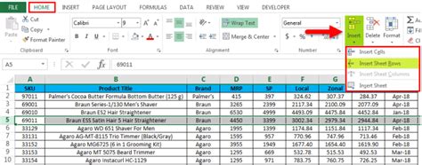 How To Insert A Row Inside A Cell In Excel Printable Templates