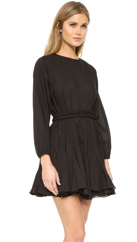 Rhode Cotton Ella Dress In Black Lyst