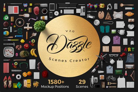 Dazzle - Scene Creator Bundle, a Books & Magazine Mockup by ZippyPixels ...