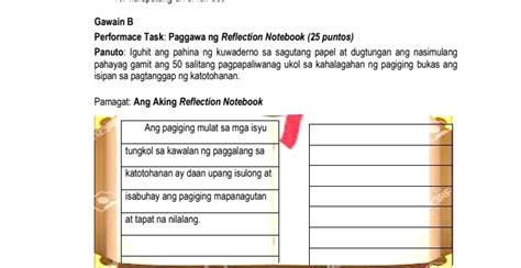 Gawain B Performace Task Paggawa Ng StudyX