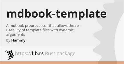 Mdbook Template 111已废弃 不推荐 Librs • Rust 包仓库