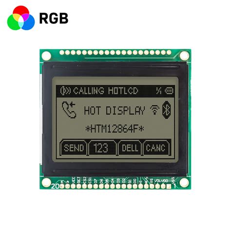 2图形全透性液晶lcd 128x64图形液晶模组 Fstn 红绿蓝 Arduino