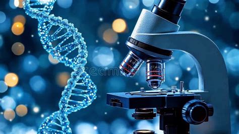 Microscope Technology Unveils Dna Strands In Laboratory Research Modern