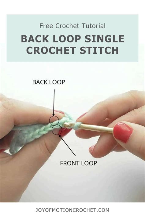 Best 12 How To Crochet The Back Loop Single Crochet Stitch Artofit