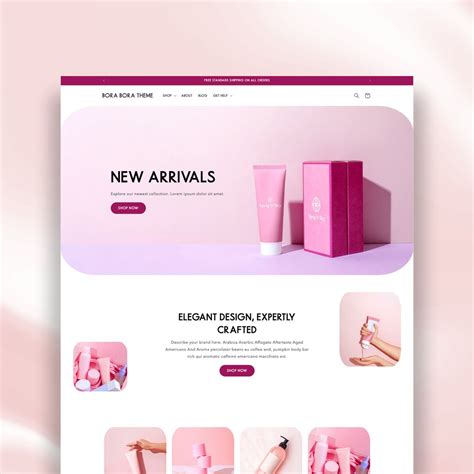 Shopify Theme Shopify Website Template Website Design Website Banner