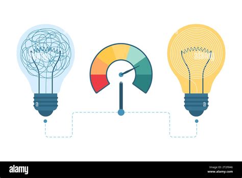 Easy Solution For Mind Problem Creative Insight Vector Illustration Cartoon Isolated Light