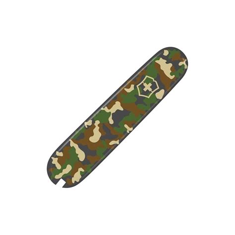 Передняя накладка для ножей Victorinox 91 мм, зеленый камуфляж C.3694.3 ...
