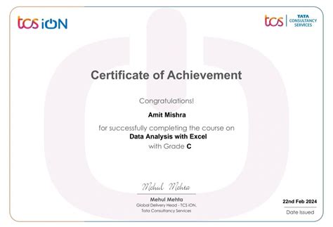 Amit M On Linkedin Dataanalytics Tcsioncertification Datascience Empoweredbydata