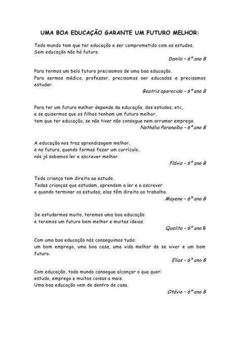 Direitos E Deveres Do Cidadão Pelos Alunos