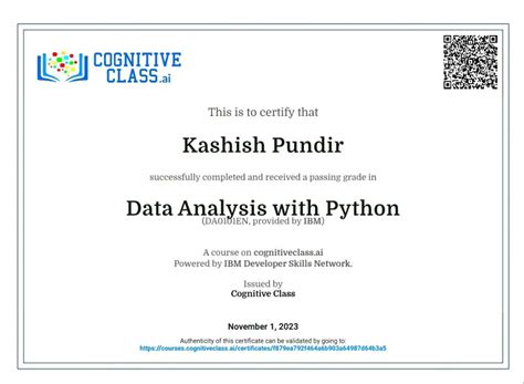 Kashish Pundir On Linkedin This Is The Another Certificate Of Ibm Under Cognitive Class