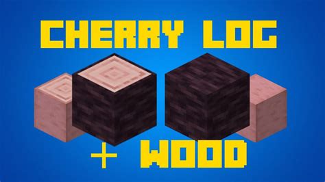 Minecraft Crafting Recipes Cherry Log Wood Youtube