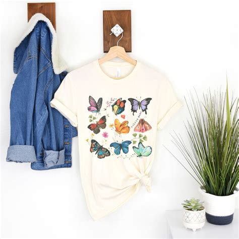 Colorful Butterfly Exotic T Shirt