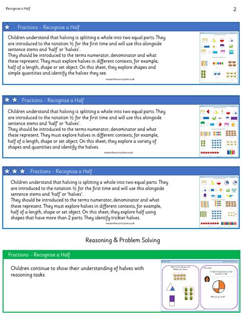Fractions Recognise A Half Worksheet Maths Year 2