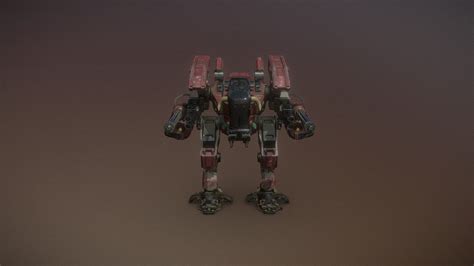 Robot With Minigun Download Free 3d Model By Netiks [9526018] Sketchfab