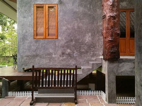 บ้านปูนขัดมัน เคลือบเงา ตกแต่งภายในสไตล์โมเดิร์น การตกแต่งภายในแนวอินดัสเตรียล บ้าน