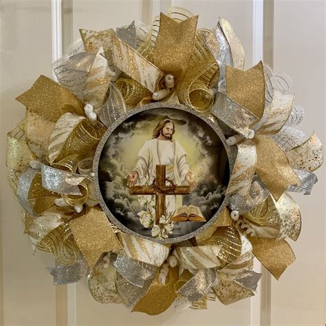 Religious Easter Wreath Etsy