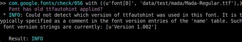 Ttfautohint Name Table Details · Issue 1773 · Fonttoolsfontbakery