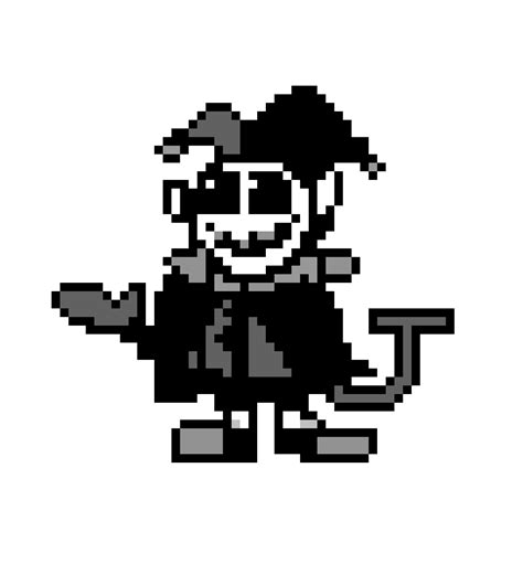 Black And White Cartoon Jevil Rjevil