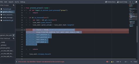 The Identifier “steam” Isnt Declared In The Current Scope Help