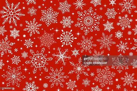 Seamless Snowflake Background High Res Vector Graphic Getty Images