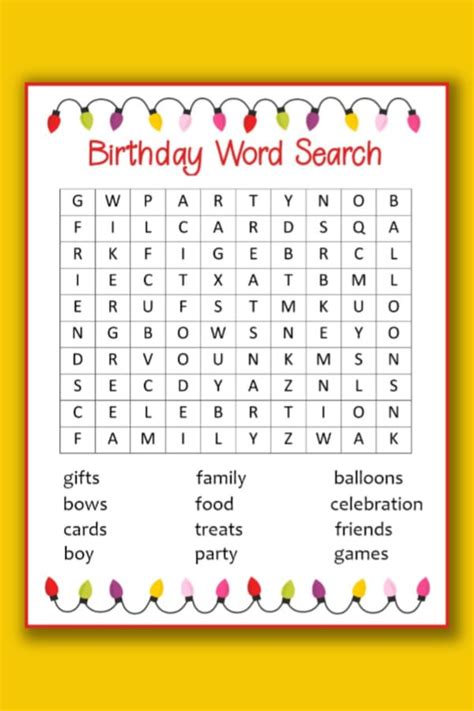 Word Search Printable Birthday Easy Disney Word Searches Puzzle World