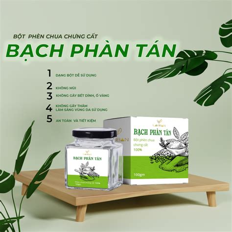 Bạch Phàn Tán Bột Khử Mùi Cơ Thể Với Bí Quyết Tinh Khiết Từ Bột Phèn Chua Laviban Health