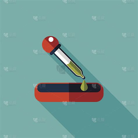 Drop Flat图标与长阴影