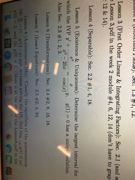 Solved Lesson 4 Separable Sec 2 2 1 4 18 Lesson 5