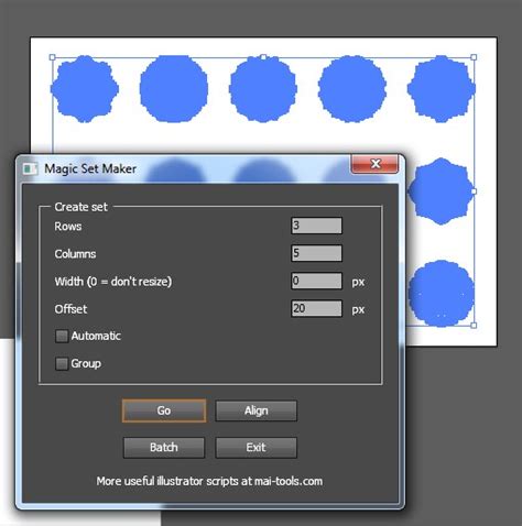 Ilonitta Illustrator Скрипт Magic Set Maker в помощь для создания