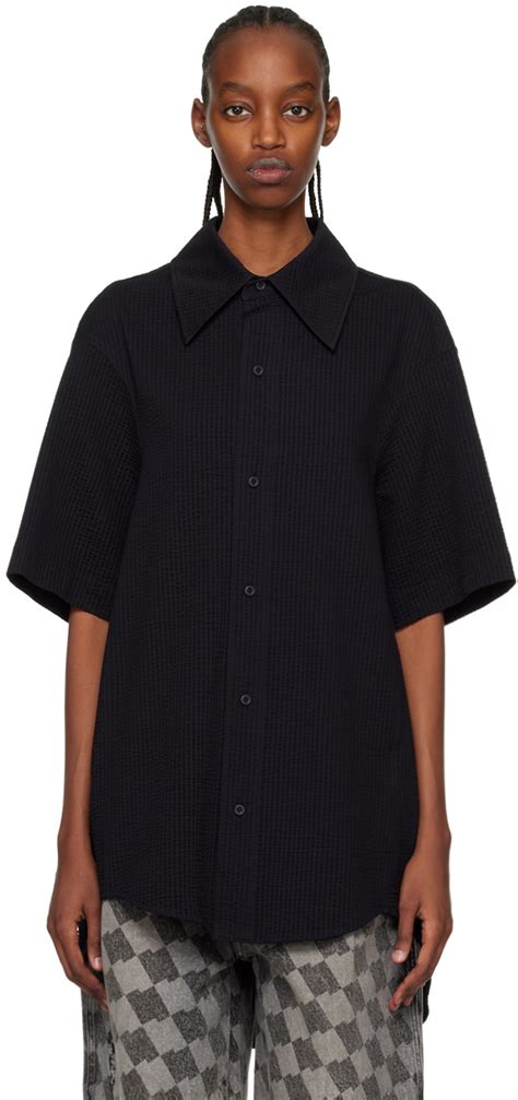 ader error black oversized shirt ader error