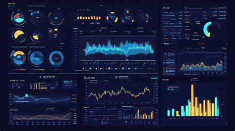 Data Visualization And Analytics Dashboard Premium Ai Generated Image
