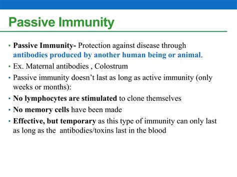 Active And Passive Immunity Pptx