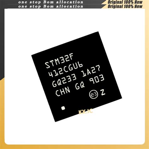 5pcs Lot 100 New Original Stm32f412cgu6 Stm32f412 Tm32f412cgu6 Qfn 