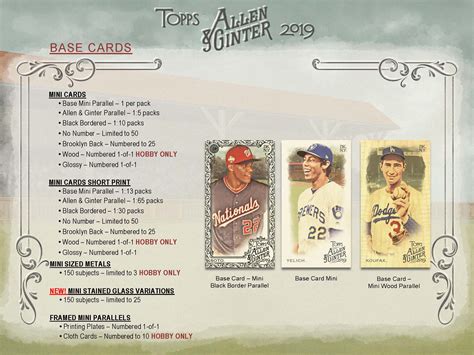 2019 Topps Allen And Ginter Baseball Cards A Collector Favorite Returns