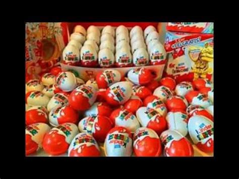 Много киндеров - сюрпризов !!! - YouTube