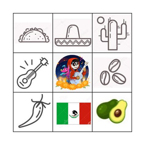 Mexican Bingo Cards