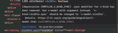 Bug Vue2 Volar Warning When Use Sync Modifier · Issue 824