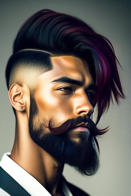 Premium AI Image Stylish Man Haircut Generated Ai