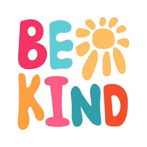 Be Kind Inscription 25126295 Vector Art At Vecteezy