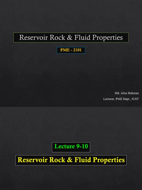 Lecture 9 10 Permeability And Capillary Pressure Pdf Permeability