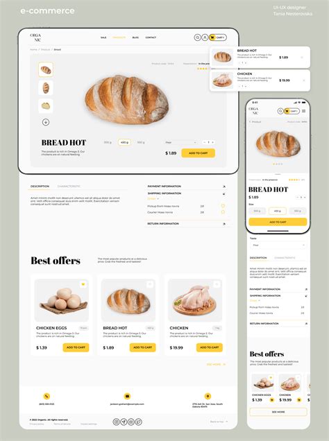 Organic Store E Commerce Behance