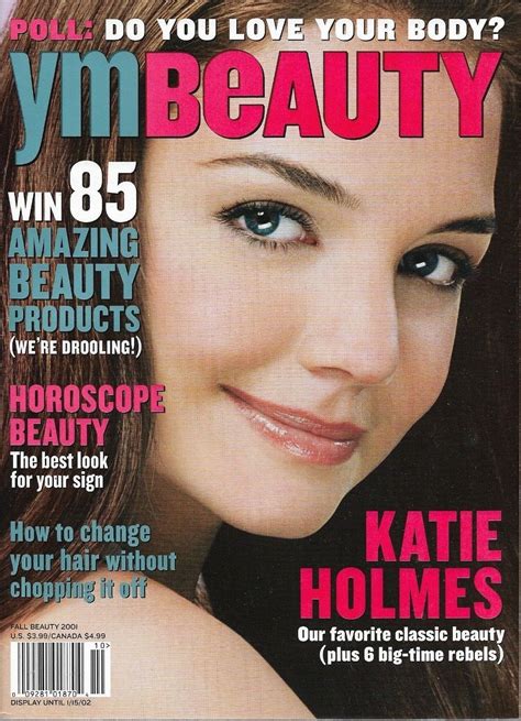 Katie Holmes Ym Beauty Magazine Fall 2001 Brand New No Label